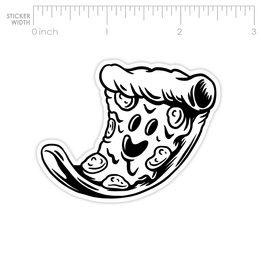 Pizza Vinyl Sticker: Waterproof Laptop, Water Botte, Etc. Decal, 2.5 ...