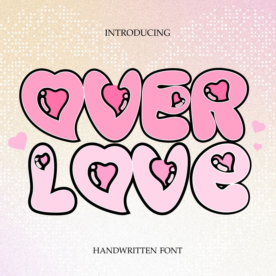 Valentine Font groovy Font, Modern Font, Display Font, Cute Font ...