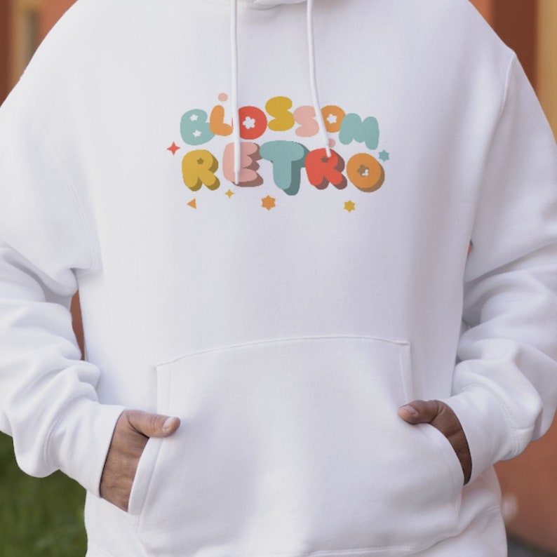 Blossom Retro - Groovy Font, Modern Font, Hippie Font, 70s Font, Cricut ...