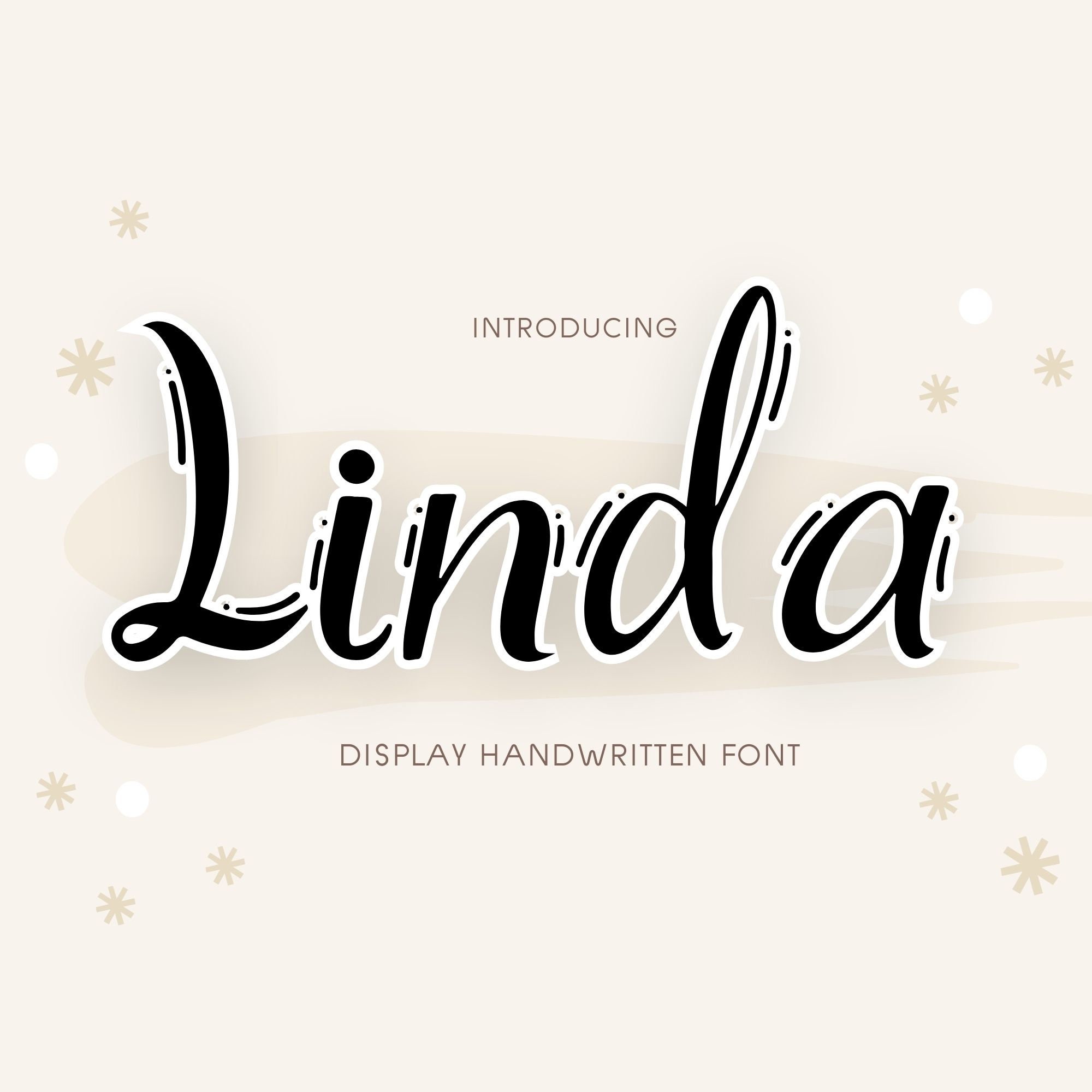 Linda Font Cute Font Handwritten Font Handwriting Font - Etsy