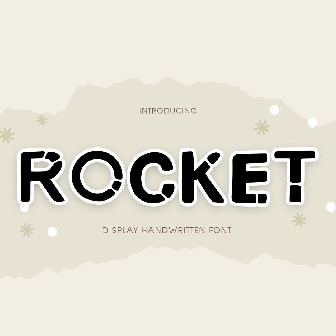 Rocket Font Groovy Font Modern Font Hippie Font 70s Font - Etsy