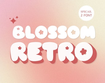 Chubby Panda Retro Font Groovy Font, Modern Font, Hippie Font, 70s Font ...