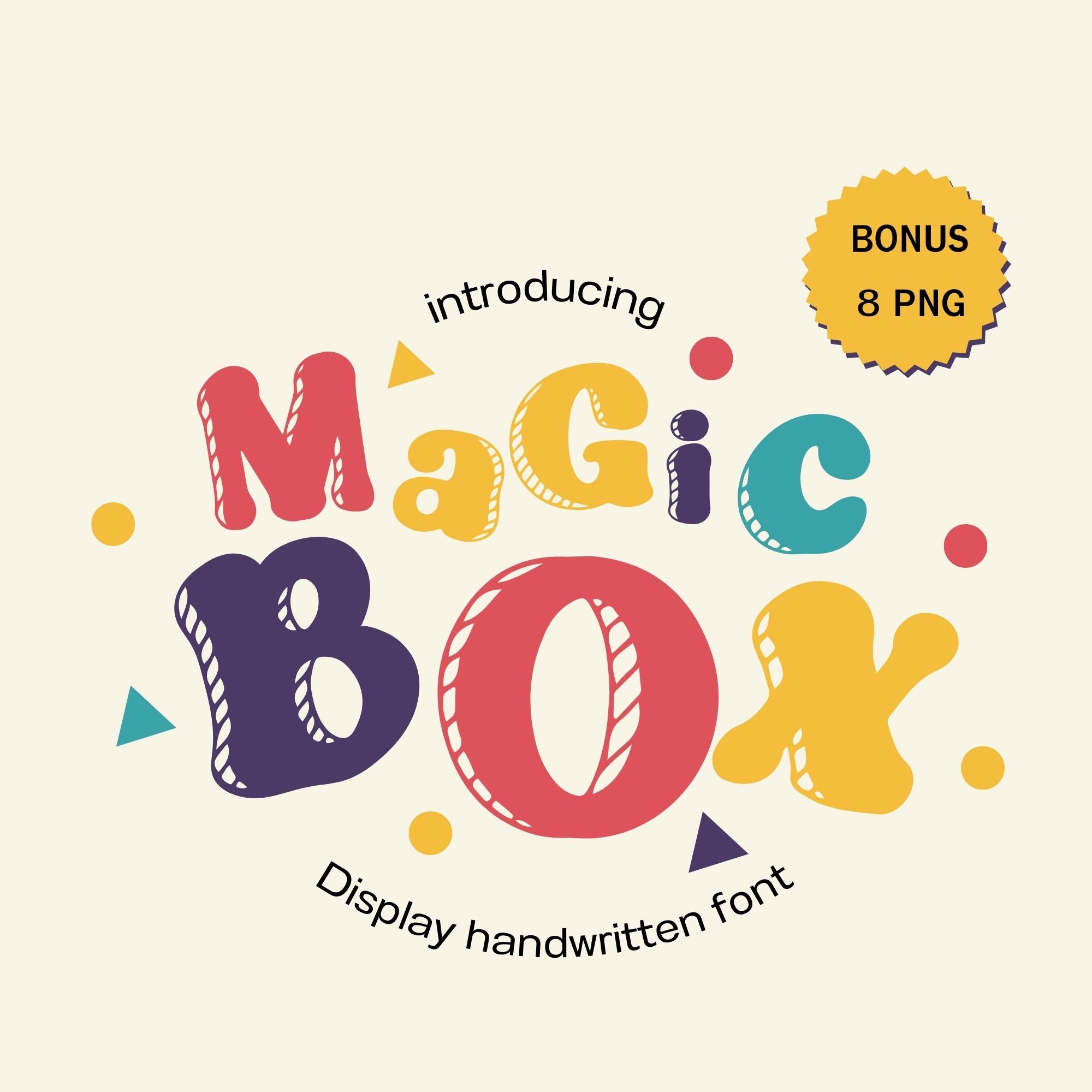 Magic Box Font Groovy Font Modern Font Hippie Font 70s - Etsy
