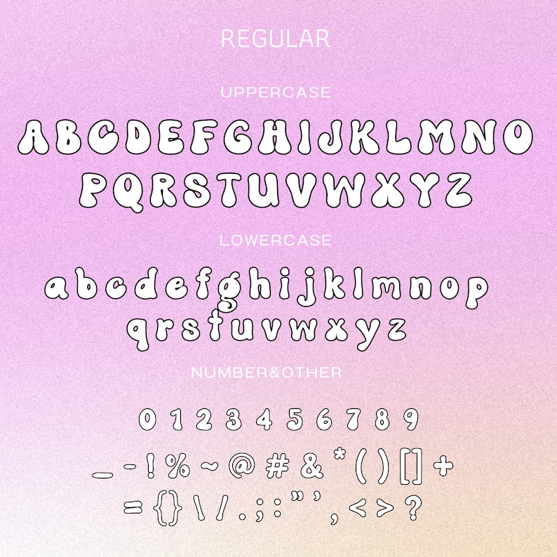 Snoopy Family Font Set, Groovy Bubbly Display Font (OTF) - Etsy