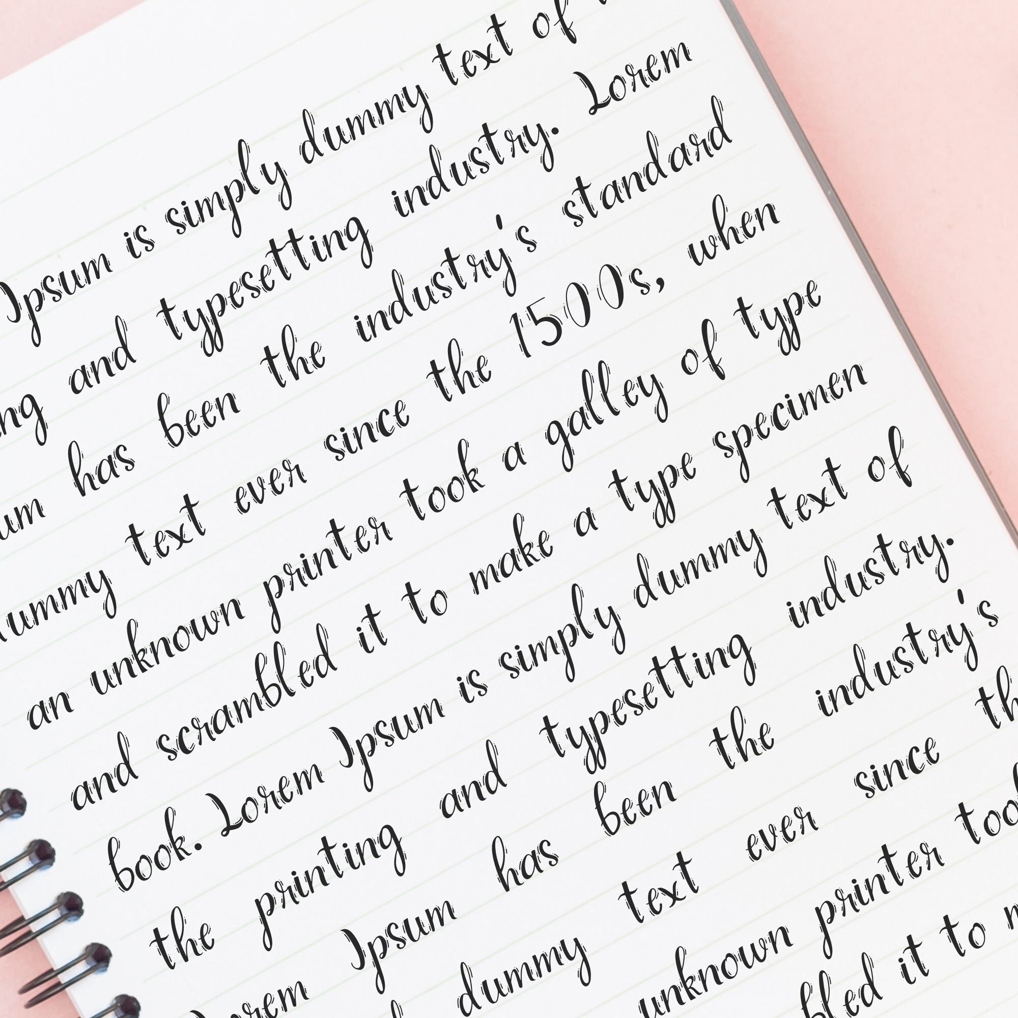 Linda Font Cute Font Handwritten Font Handwriting Font - Etsy