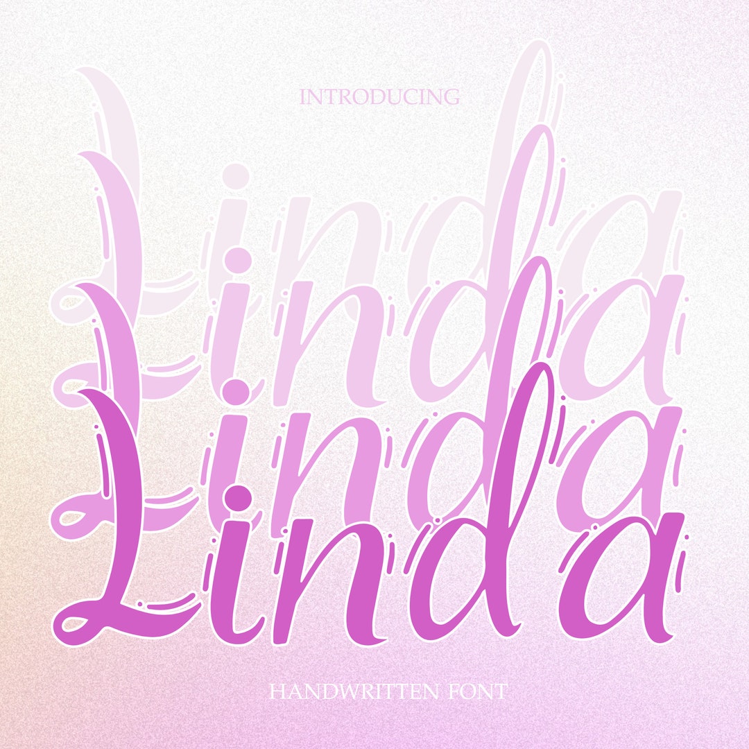 Linda Font - Cute Font , Handwritten Font, Handwriting Font, Neat ...