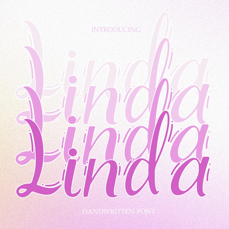 Linda Font - Cute Font , Handwritten Font, Handwriting Font, Neat ...