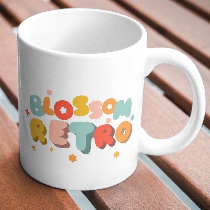 Blossom Retro - Groovy Font, Modern Font, Hippie Font, 70s Font, Cricut ...