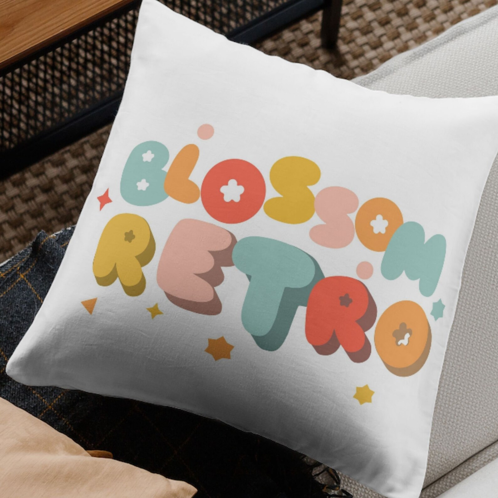 Blossom Retro Groovy Font, Modern Font, Hippie Font, 70s Font, Cricut ...