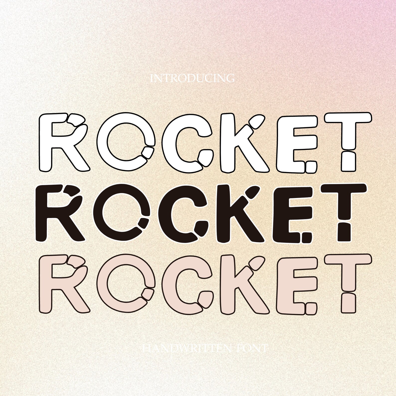 Rocket Font- Groovy Font, Modern Font, Hippie Font, 70s Font, Cricut ...