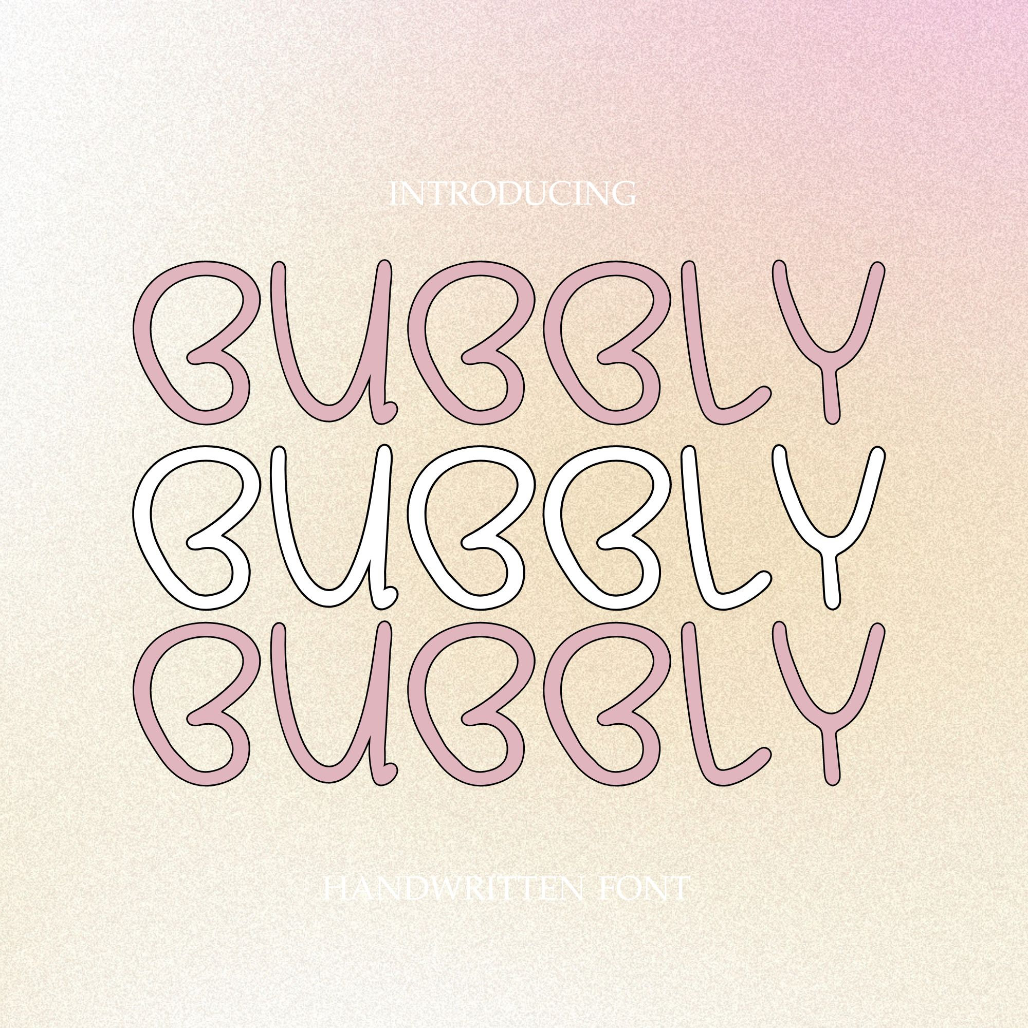 BUBBLY Font -cute Font ,groovy Font, Modern Font, Hippie Font, 70s Font ...