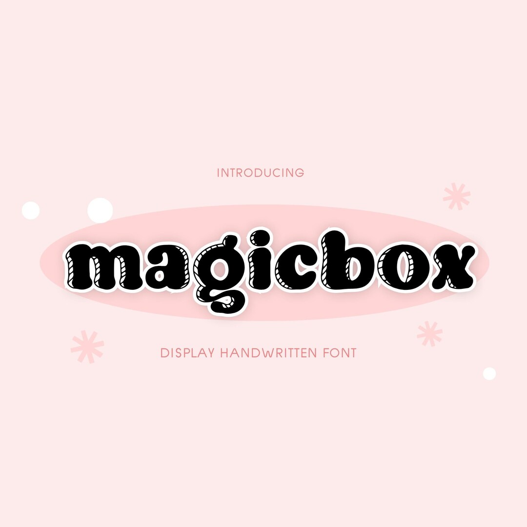 Magicbox Font Groovy Font Modern Font Hippie Font 70s - Etsy