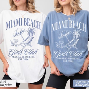 Miami Bachelorette Shirt Custom Location Bachelorette Party Shirt Beach ...