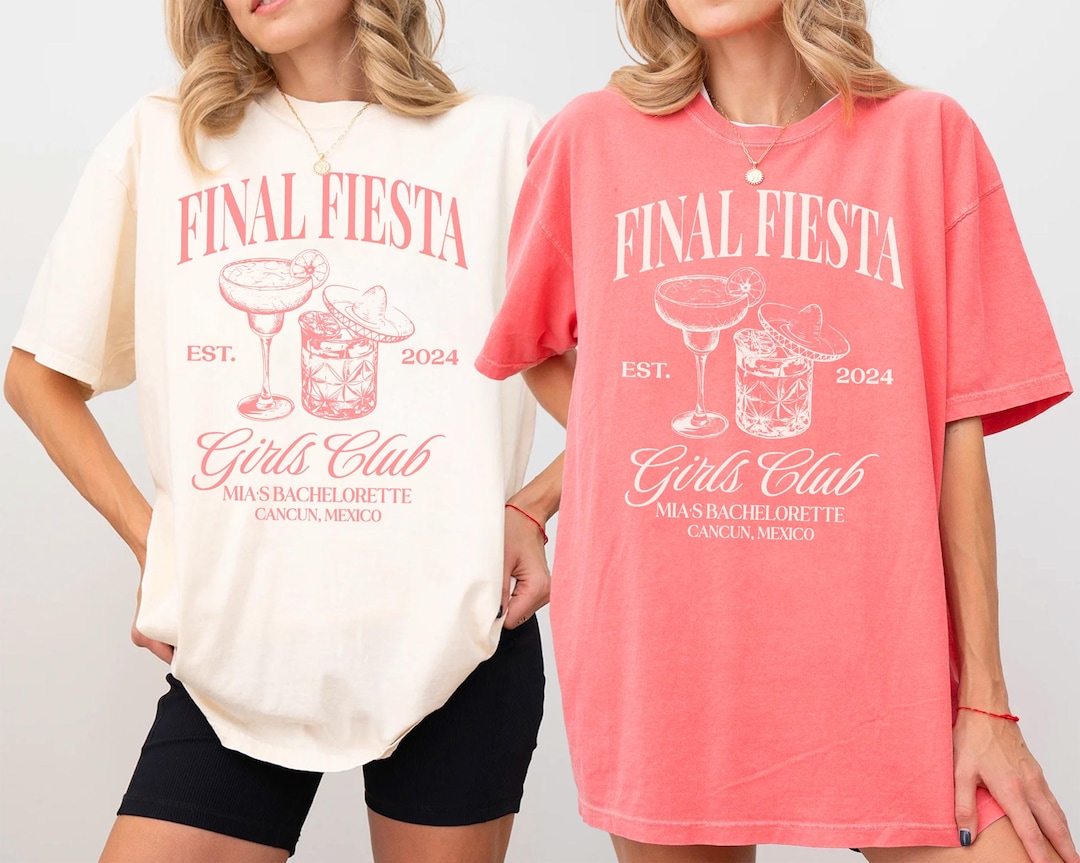Mexico Bachelorette Party Shirts Final Fiesta Bachelorette Party Shirt ...