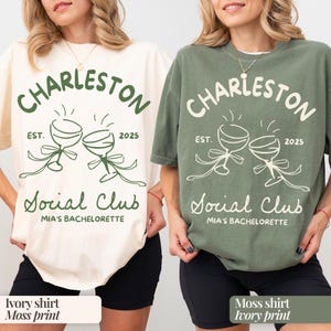 Charleston Bachelorette Shirt Custom Location Bachelorette Party Shirt ...