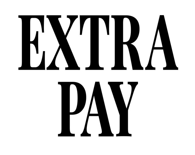 Extra Pay - Etsy