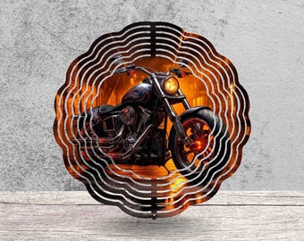 Motorcycle Wind Spinner - Etsy