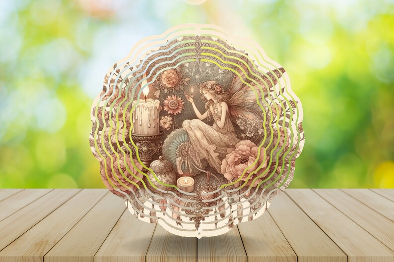 Fairy Wind Spinner, Woodland Creatures Garden Wind Spinner, Yard Decor ...