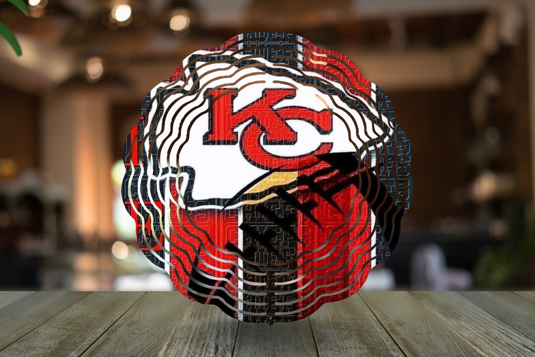 Chiefs Kansas City KC Wind Spinner, Garden Wind Spinner, Chiefs Yard Decor, Metal Art Decor ...
