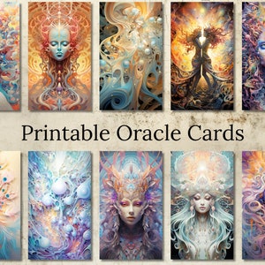 Printable Oracle Cards - Watercolour Mythical Creatures - Etsy