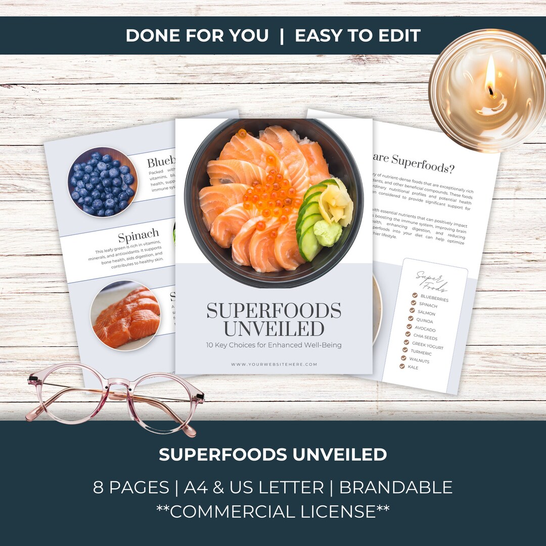 Superfoods Guide for Health and Wellness Coaches Lead Magnet, Nutrition ...