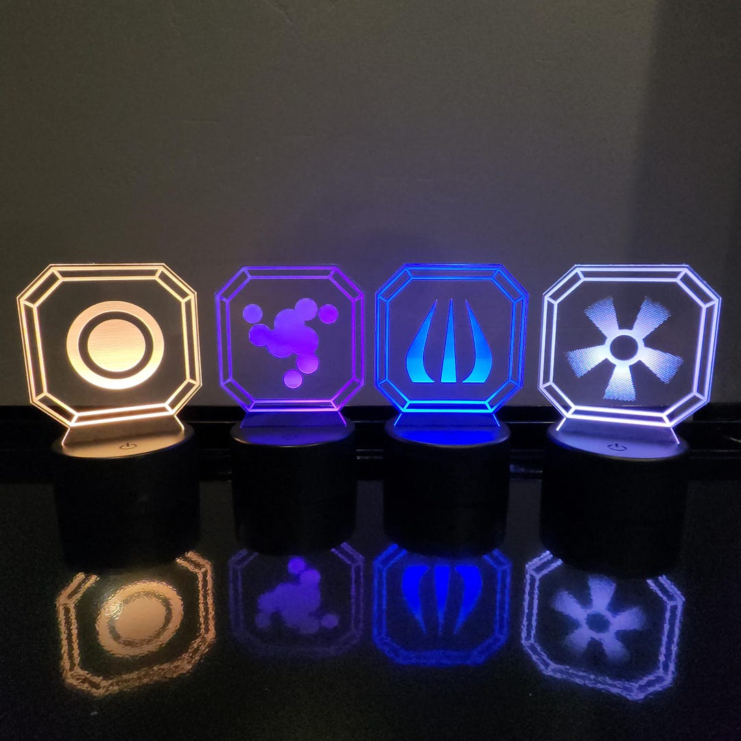 Metroid Prime 2: Echoes - Beam Upgrade Night Lights - Gaming Decor ...