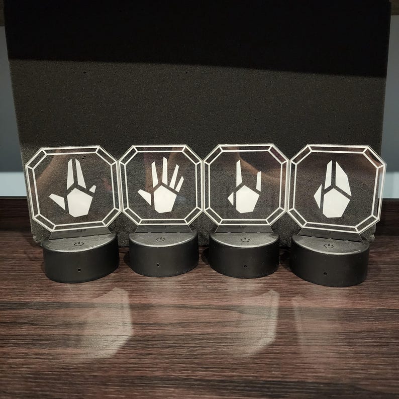 Metroid Prime Beam Upgrade Night Lights - Gaming Decor, Great Gift Idea ...