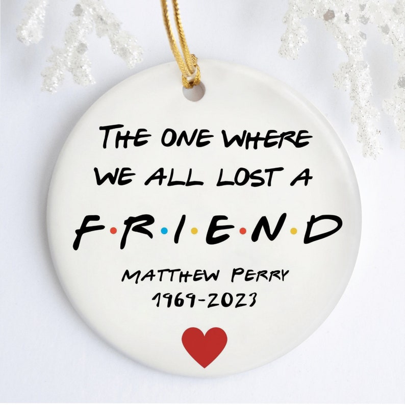RIP Matthew Perry Ornament Chandler Bing Memorial Gift the - Etsy