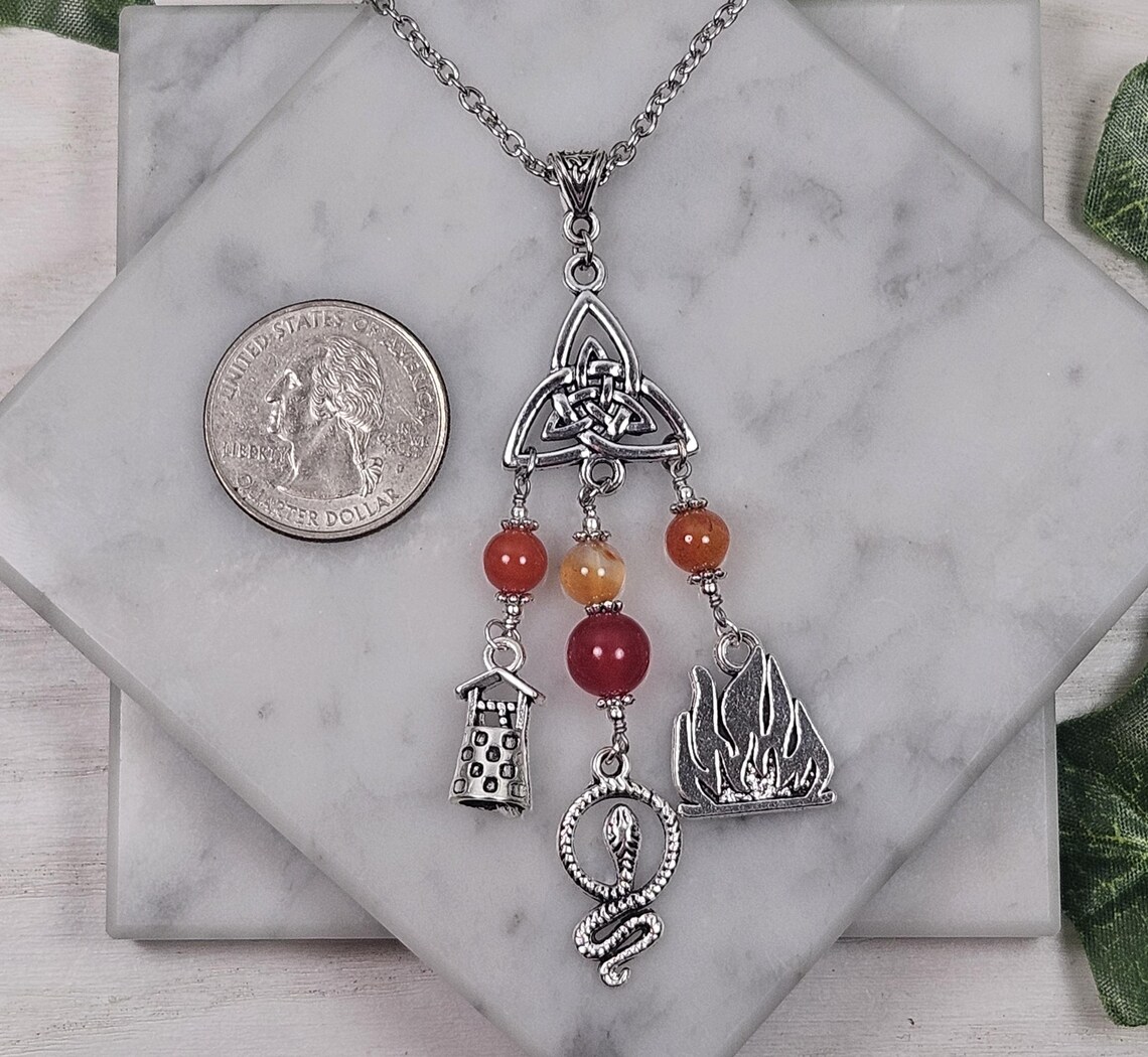 Brigid Necklace, Celtic Goddess Jewelry, Celtic Mythology, Deity Based ...