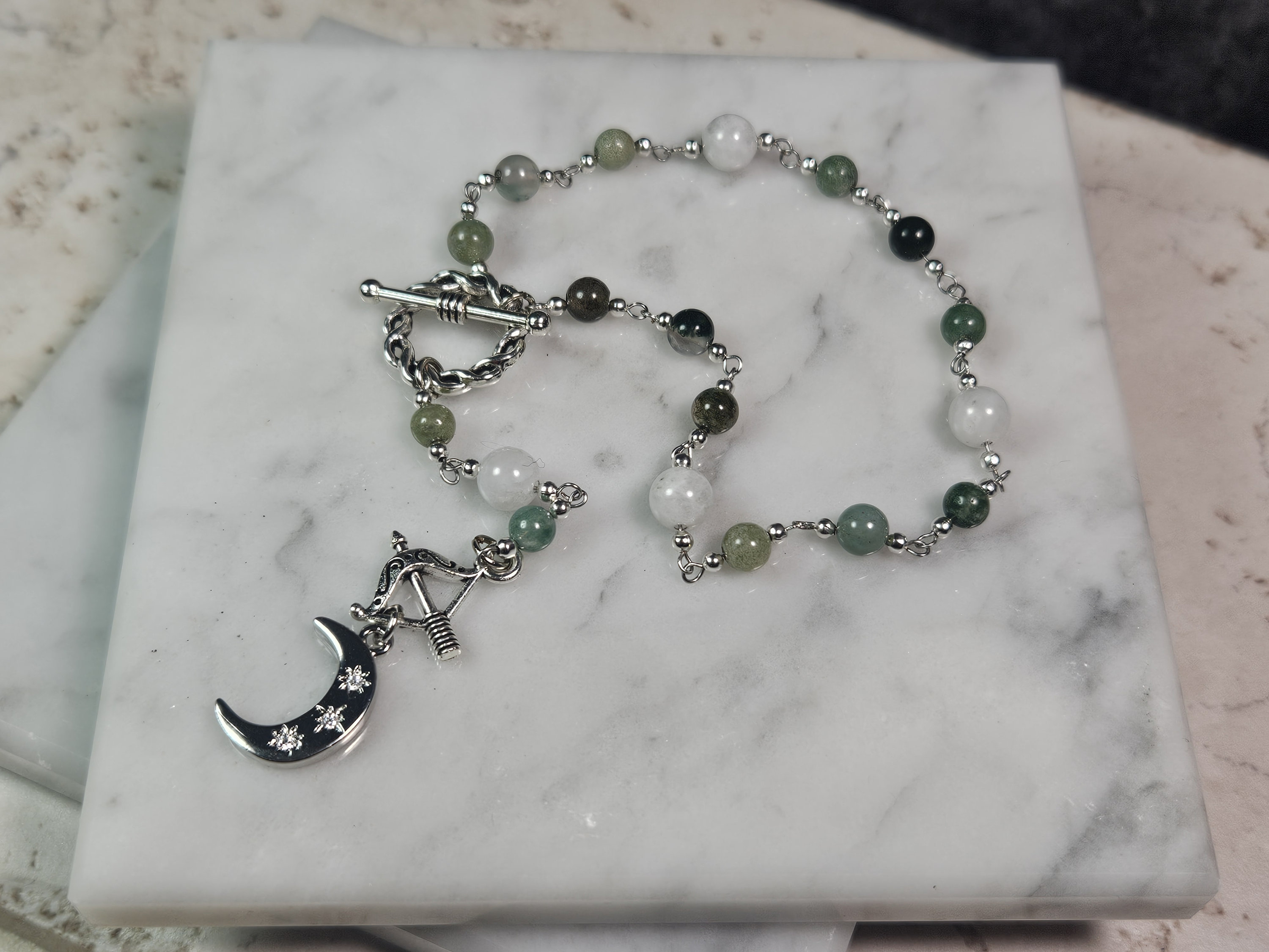 Artemis Greek Goddess Diana Roman Goddess Premium Rosary Prayer Beaded ...