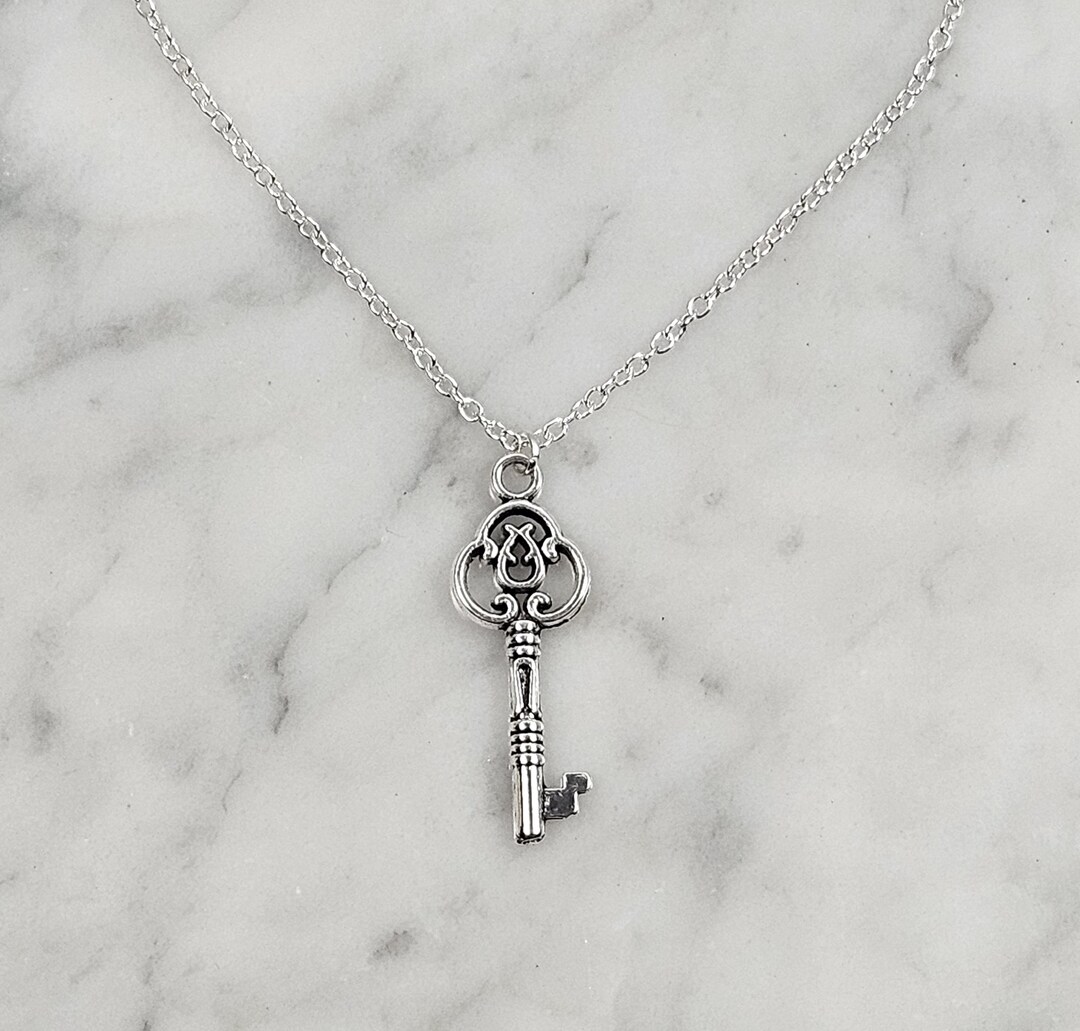 Hecate's Key Necklace .925 Sterling Silver Plated Chain, Hekate's Key ...
