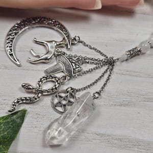 Hecate Prayer Beads, Hekate Triple Moon Goddess, Witchy Gift, Made With ...