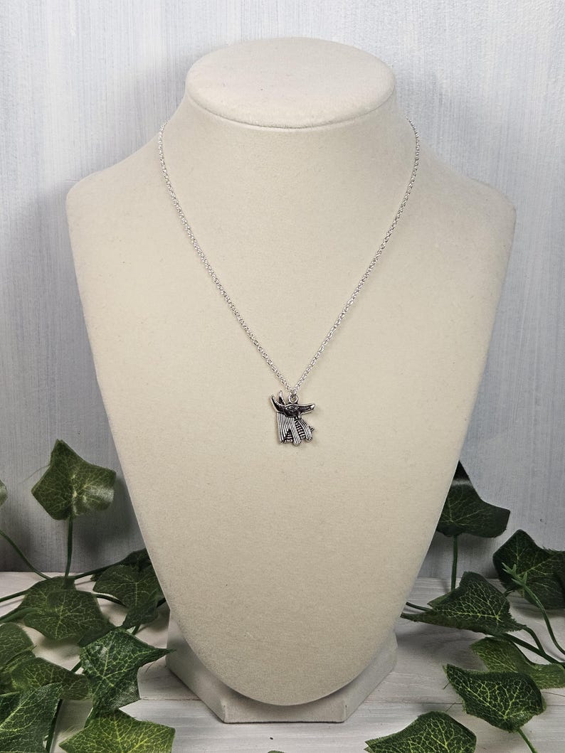 Anubis Necklace, Egyptian God, Kemetic Pagan, Kemetism, .925 Sterling ...