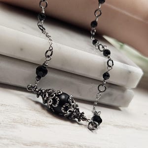 Hades Necklace, Greek Mythology, Hellenic, Rosary Prayer Beads, Witchy ...