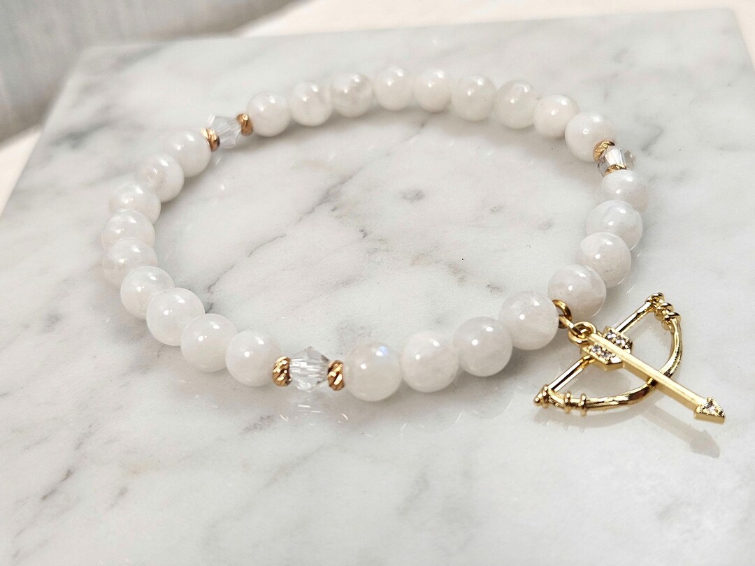 Apollo Charm Stretch Bracelet, 18k Gold Plated Parts, Greek Mythology ...