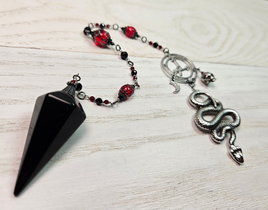 Lilith Mother of Demons Wire Wrapped and Linked Pendulum, Designed to Perform Readings, Gift ...