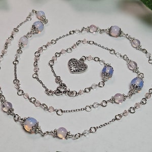 Aphrodite Venus Prayer Bead Rosary Necklace From the "opalite ...