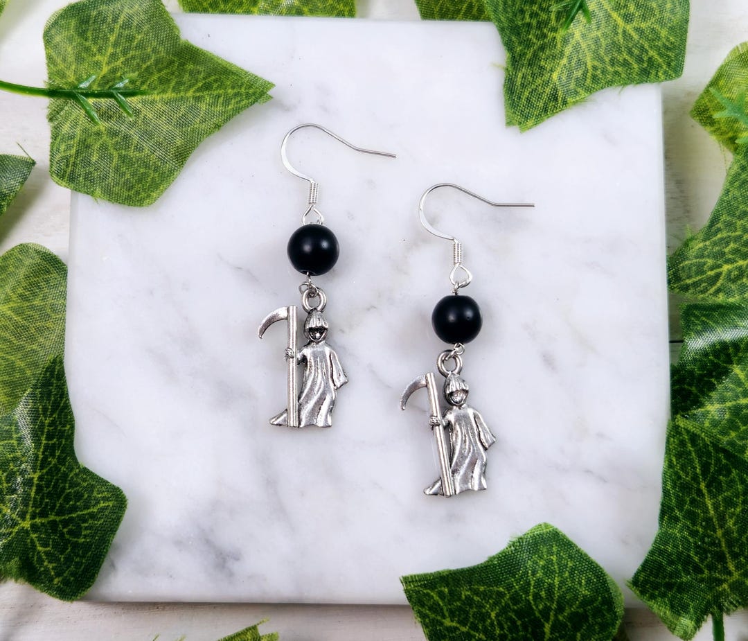 Thanatos Earrings, Greek Mythology, Greek God, Devotional Hellenic ...