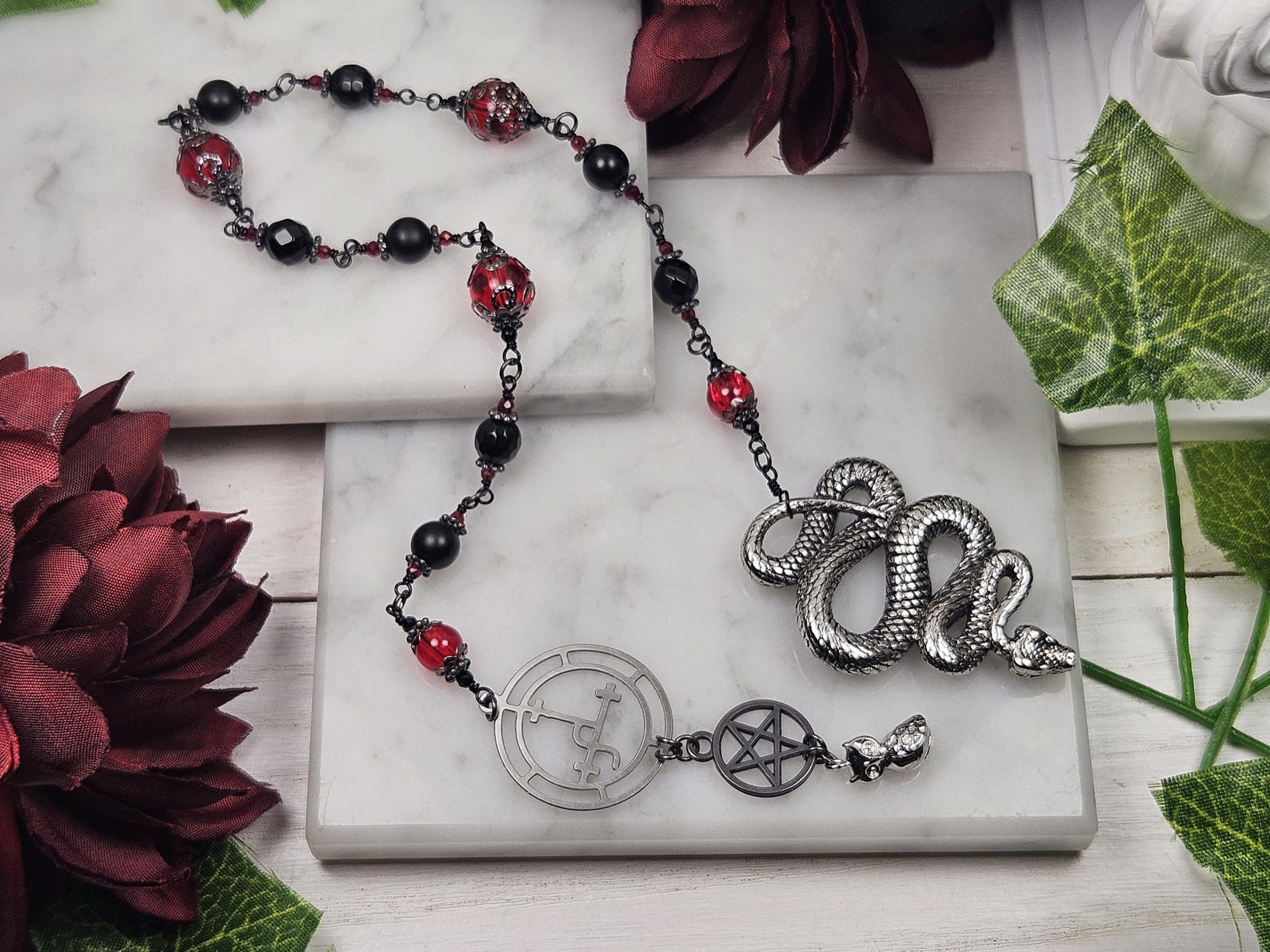 Lilith Prayer Beads, Mother of Demons - Etsy