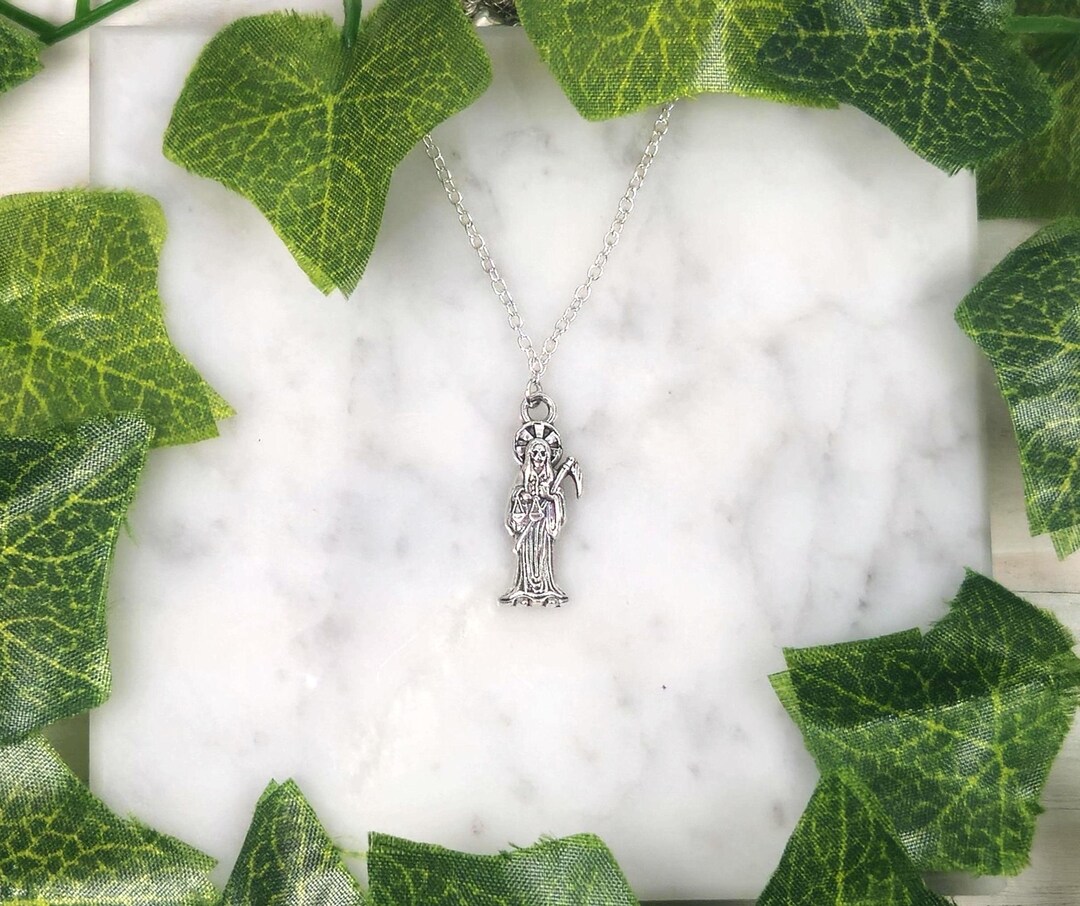 Santa Muerte Necklace, Our Lady of the Holy Death Jewelry - Etsy