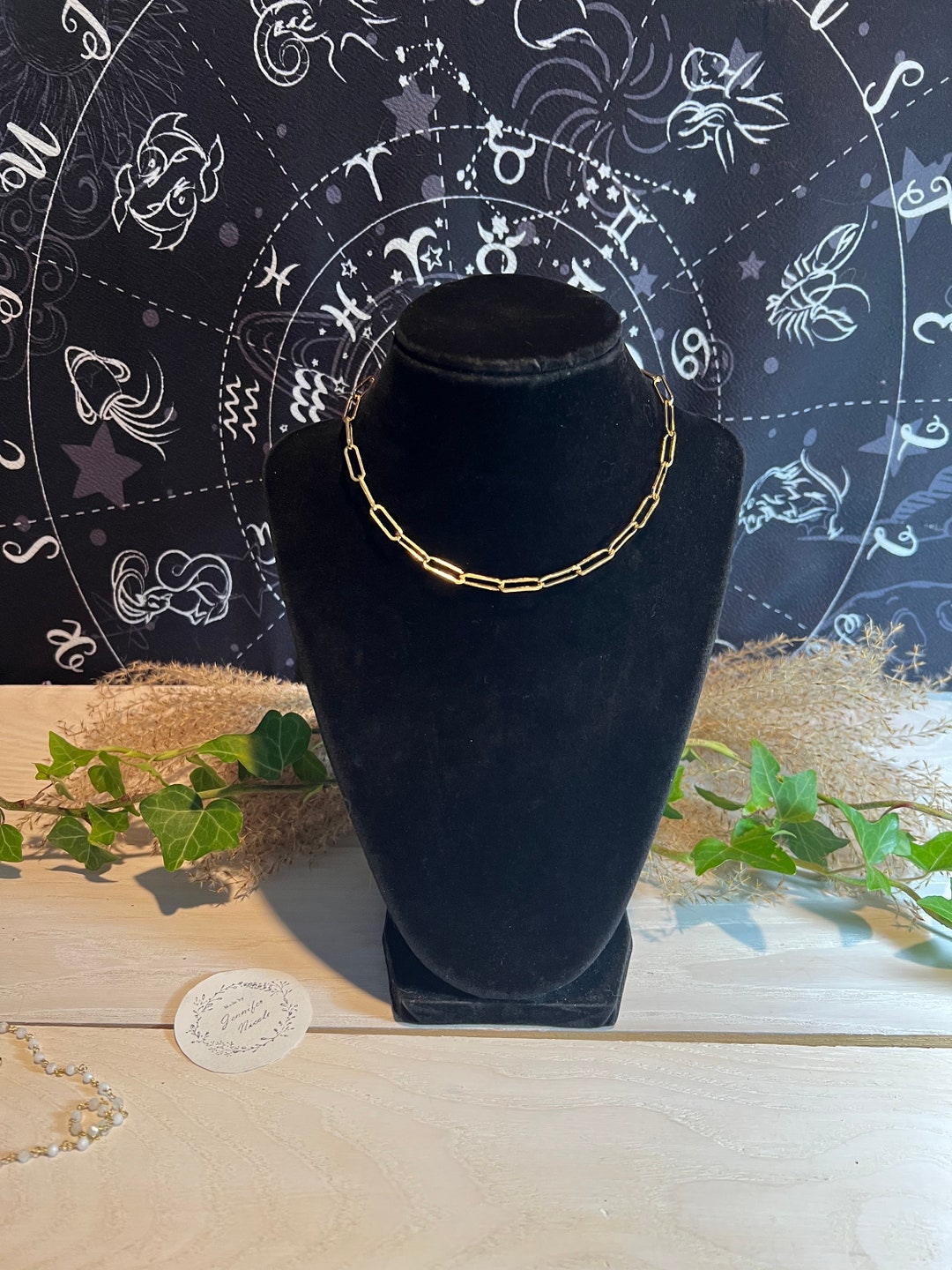Apollo 14k Gold Plated Paper Clip Chain Necklace - Etsy