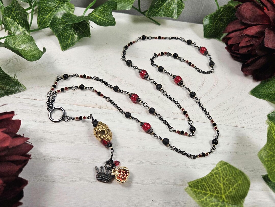 Persephone Premium Prayer Rosary Necklace Made With All Natural Stones ...