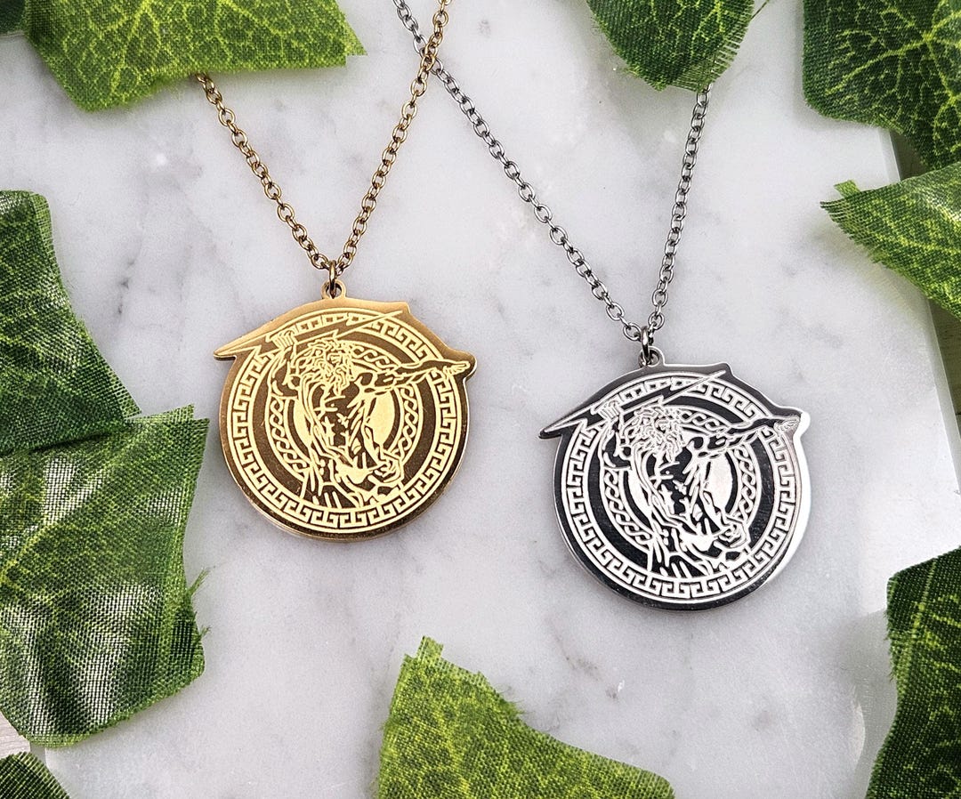 Zeus Necklace, Greek God, Greek Mythology, Hellenic, Deity Based ...