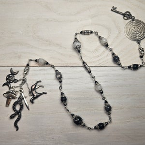 Hecate Prayer Beads, Hekate Moon Lit Magic, Phases of the Moon, Triple ...