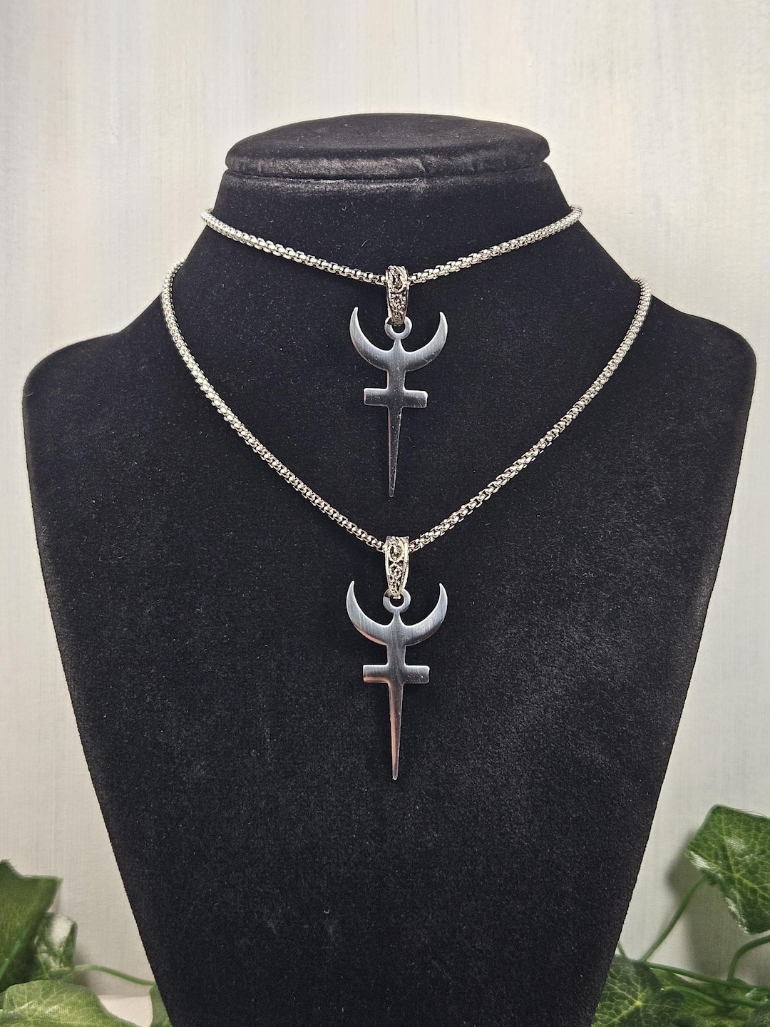 Hades Bident Neckace, Unisex Necklace Choker, Greek God of the ...