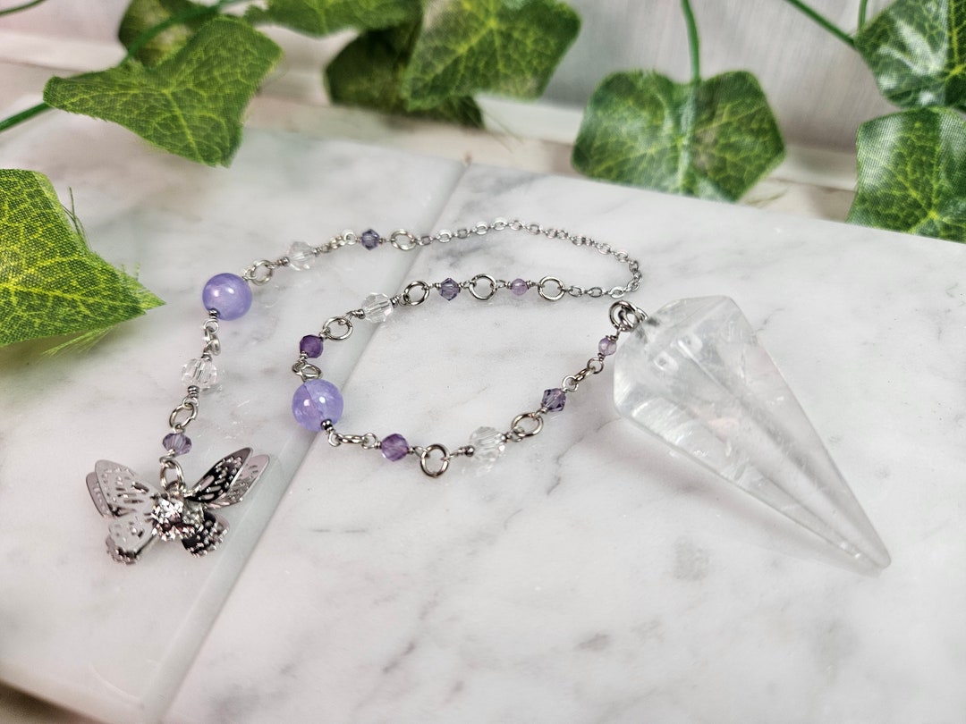 Psyche Butterfly Wire Wrapped and Linked Pendulum, Greek Mythology ...