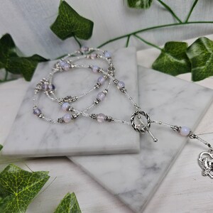 Aphrodite / Venus Prayer Bead Necklace, Triple Wrap Bracelet, Toggle ...