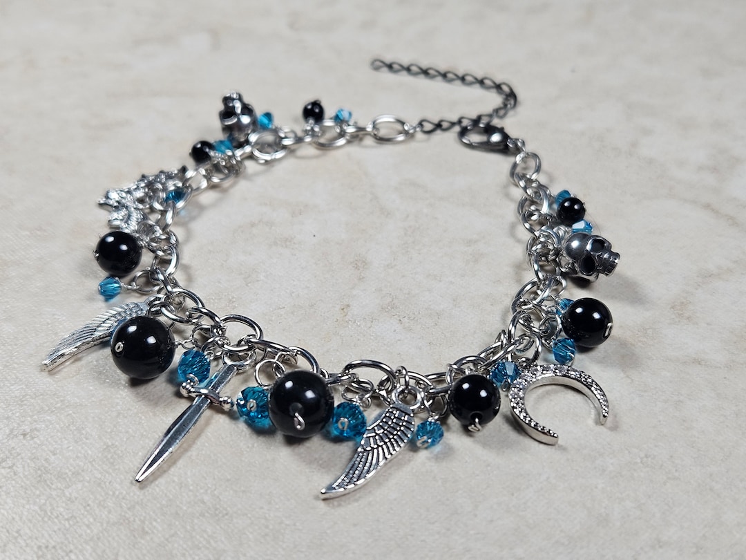 Nemesis Greek Goddess of Retribution Cluster Charm Bracelet - Etsy