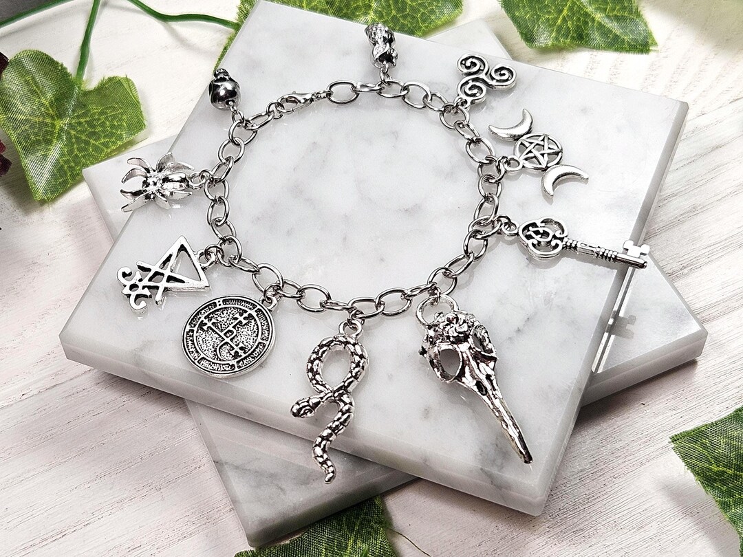 Loki, Lilith, Lucifer, Hecate and the Morrigan Charm Bracelet ...