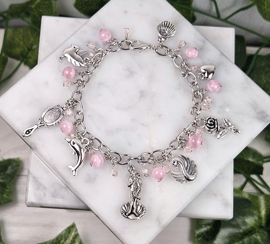 Aphrodite Charm Bracelet, Birth of Venus, Greek, Roman, Goddess Jewelry ...